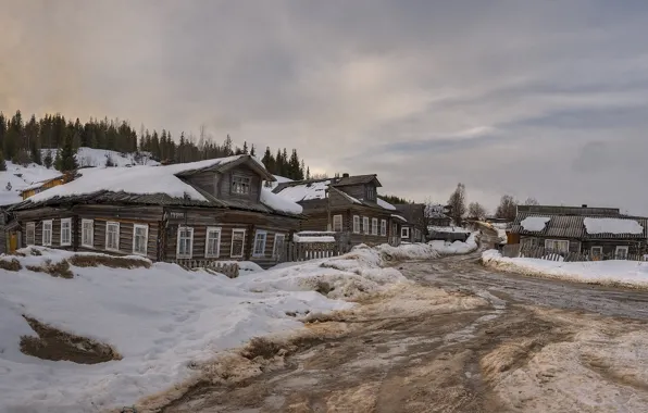 Wallpaper village, Murmansk oblast, Umba for mobile and desktop ...