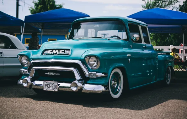 Wallpaper retro, classic, the front, GMC, Chip 100 for mobile and ...