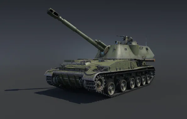 Download wallpaper USSR, Self-propelled howitzer, ACS 2S3M Acacia ...