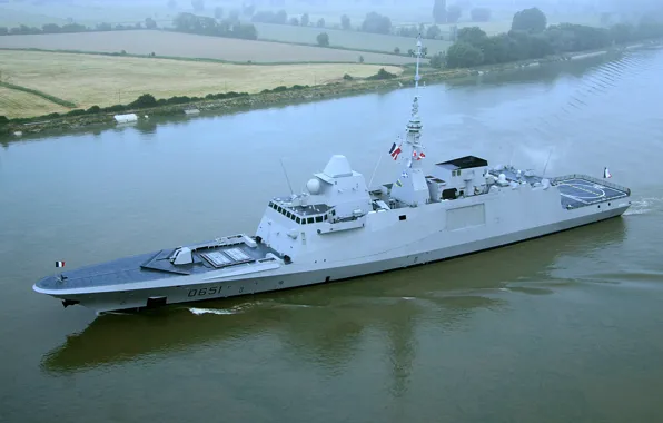 Wallpaper frigate, French Navy, Normandie, FREMM for mobile and desktop ...