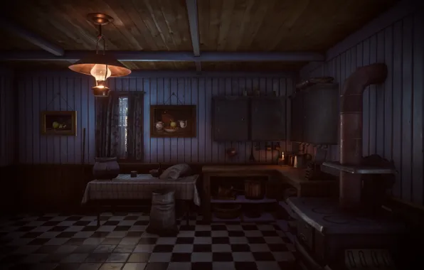 Wallpaper HDR, House, Table, Game, Oven, Lamp, Kitchen, Pictures, Bag ...