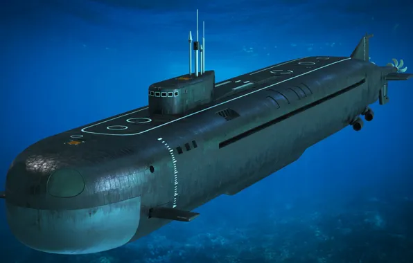 Wallpaper Russia, Submarine project 09852 K-329 Belgorod, Strategic ...