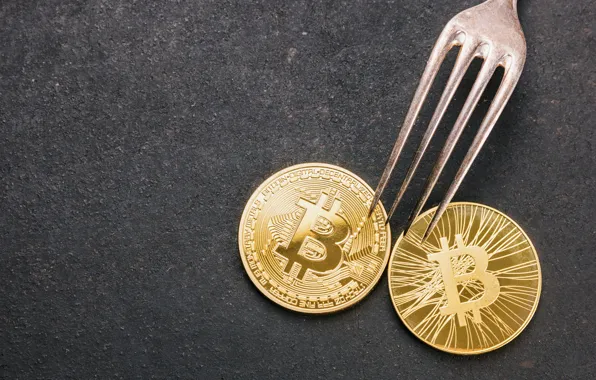 Wallpaper fork, coins, Cryptocurrency images for desktop, section hi ...