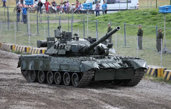 Wallpaper tank, Russian, T-80, floating for mobile and desktop, section ...