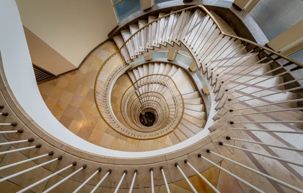 Download wallpaper house, interior, ladder, section interior in ...