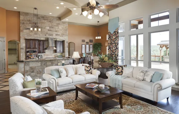 Download wallpaper interior, home, living space, section interior in ...