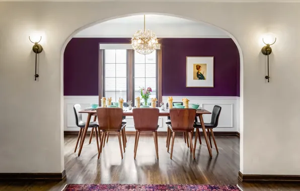 Wallpaper interior, dining room, Sienna, BallardHome for mobile and ...