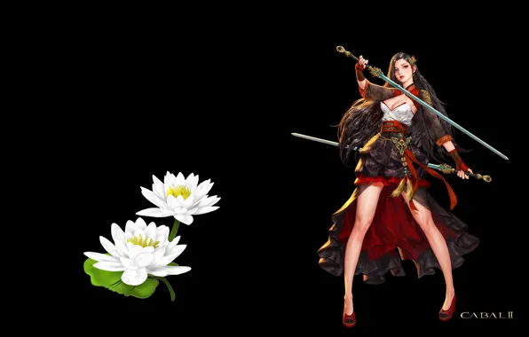 Wallpaper girl, weapons, the game, sword, Archer, art, cabal2, jungmin jin images for desktop ...