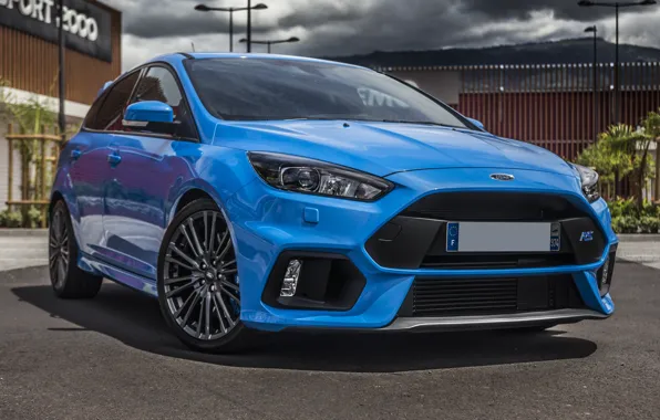 Wallpaper Ford, Focus, Blue, 2017 for mobile and desktop, section ford ...