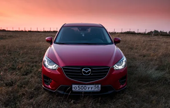 Wallpaper red, Mazda, crossover, suv, CX-5, Kirill Kulikov for mobile ...