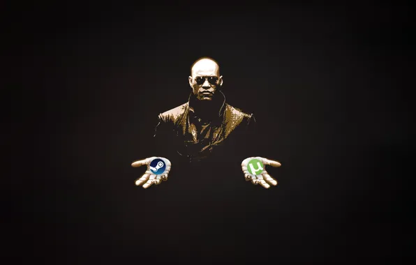 Download wallpaper People, Black background, Matrix, Matrix, Steam ...