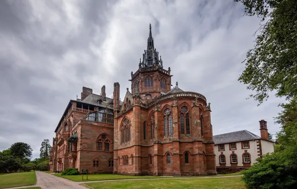 Wallpaper the sky, castle, Mount Stuart House for mobile and desktop ...