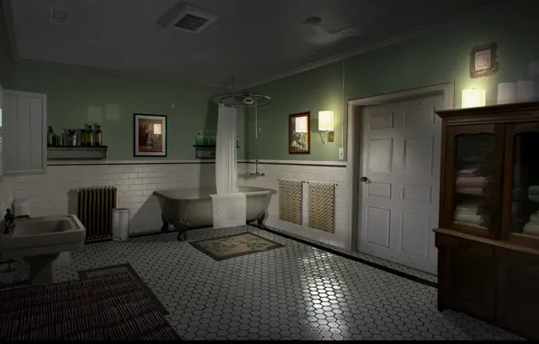 Wallpaper Hitman, Colorado concepts, farmhouse bathroom for mobile and ...