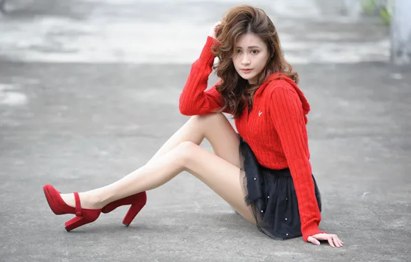 Wallpaper girl, face, style, sweetheart, heels, legs images for desktop ...