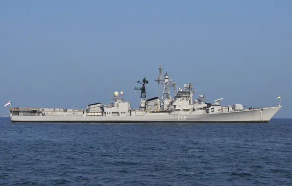 Download wallpaper destroyer, The Indian Navy, project 61-me, Ranvigay ...