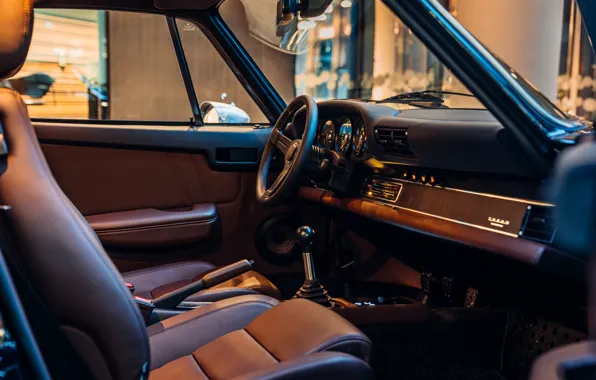 Download wallpaper 911, Porsche, 964, dashboard, car interior, Theon ...