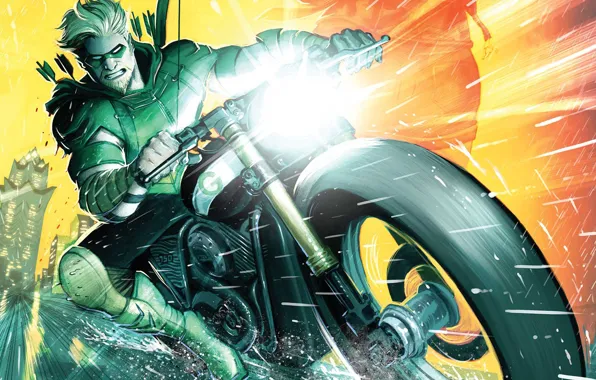 Wallpaper Road, The city, Green, Speed, Costume, Building, Bike ...