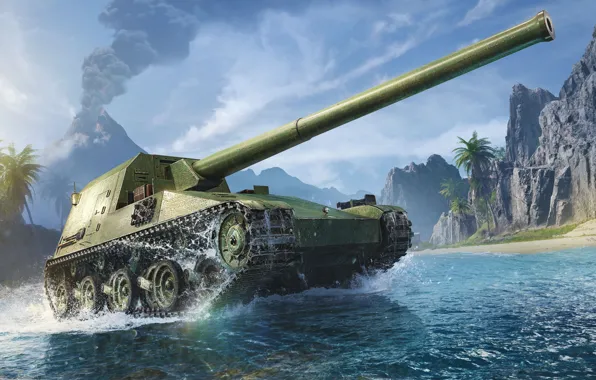 Wallpaper Japan, SAU, Game, World of Tanks, PT-ACS, Wargaming.net ...