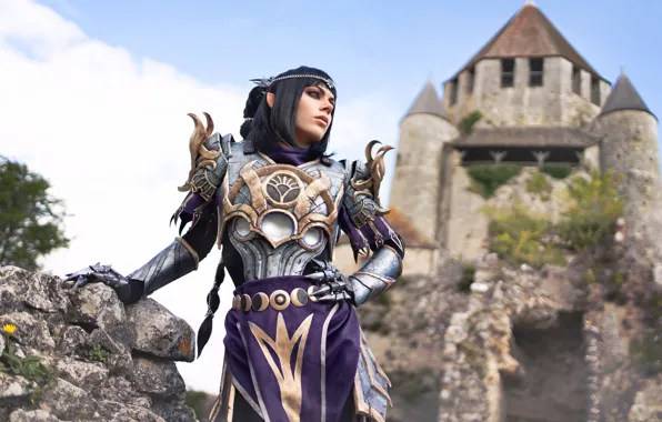 Wallpaper girl, armor, cosplay, Baldur's Gate 3, Shadowheart, Cinderys ...