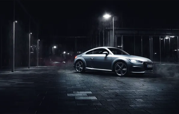 Wallpaper Audi, night, silvery for mobile and desktop, section audi ...