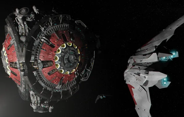 Wallpaper space, station, base, camera, Beyond Human for mobile and ...