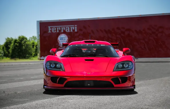 Download wallpaper Saleen, Red, S7, section supercar in resolution ...