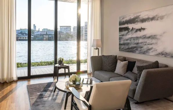 Wallpaper room, interior, living room, small room for mobile and ...