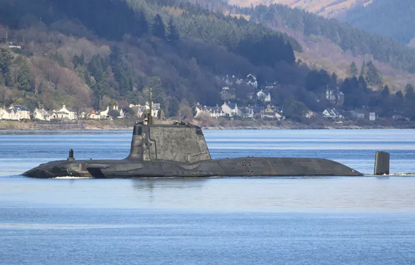 Download wallpaper boat, underwater, atomic, Astute type, section ...