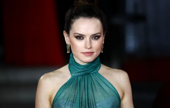 Wallpaper look, pose, makeup, actress, hairstyle, hair, Daisy Ridley ...