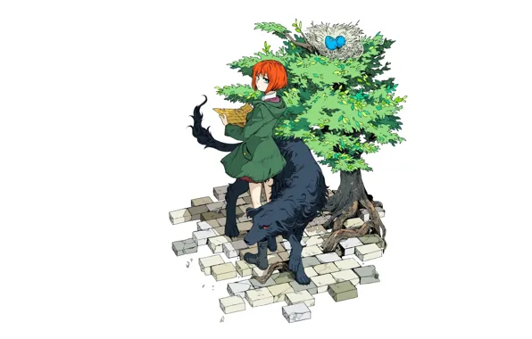 Download wallpaper girl, anime, art, Mahou Tsukai no Yome, section ...