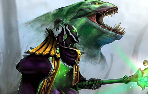 Wallpaper art, staff, Dota 2, Leviathan, Rubick, Tidehunter, Grand ...