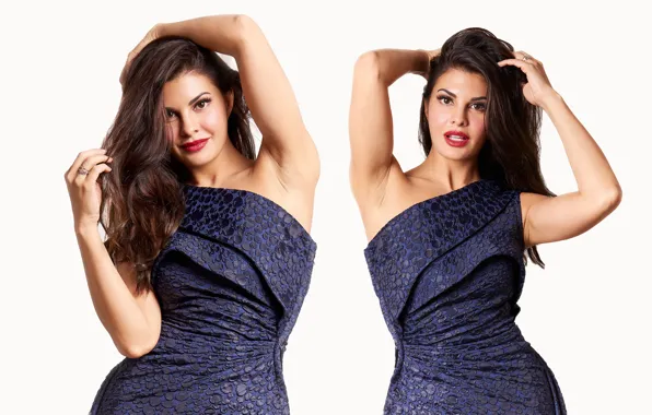 Wallpaper Jacqueline Fernandez, hot, brunette, actress, celebrity, pose ...