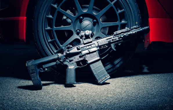 Download wallpaper weapons, background, assault rifle, section weapon ...