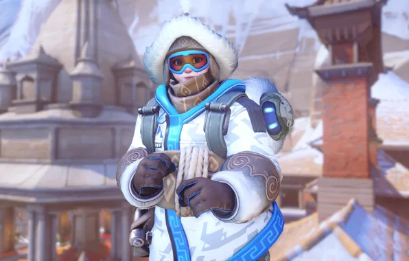 Wallpaper girl, blizzard, Mei, Overwatch for mobile and desktop ...