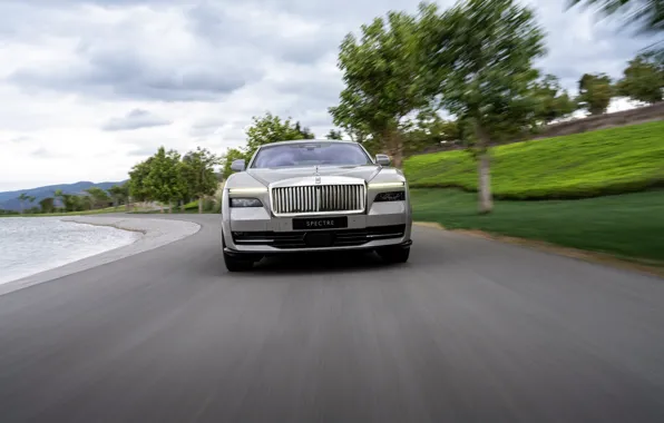 Wallpaper Rolls-Royce, front, Spectre, Rolls-Royce Spectre for mobile ...