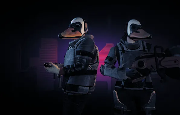 Wallpaper gun, game, weapon, saw, mask, Payday 2, Payday for mobile and ...