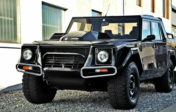 Wallpaper black, home, jeep, Lamborghini, 1986, Lamborghini LM002 ...