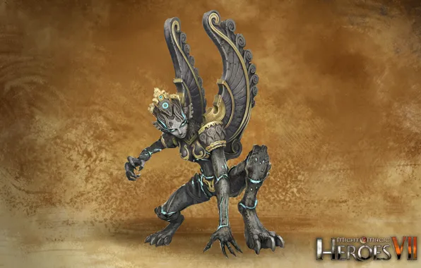 Wallpaper art, art, Academy, Gargoyle, heroes of might and magic 7 ...