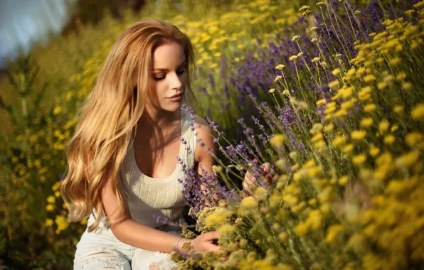 Wallpaper summer, girl, nature for mobile and desktop, section девушки ...