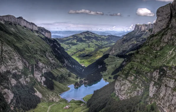 Download wallpaper mountains, view, lake, section landscapes in ...