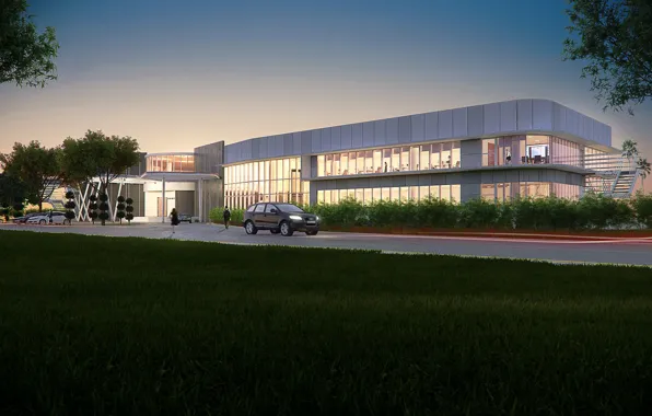 Wallpaper street, building, car, architecture, GD Development for ...