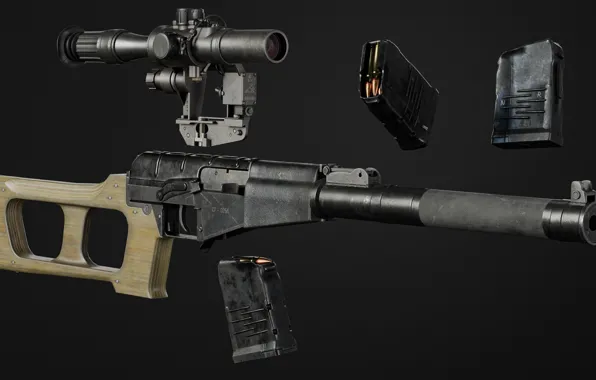 Wallpaper USSR, VSS Vintorez, Special sniper rifle, Silent for mobile ...