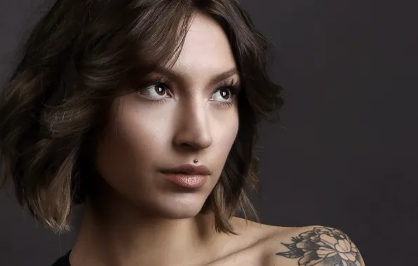 Wallpaper girl, portrait, tattoo for mobile and desktop, section ...