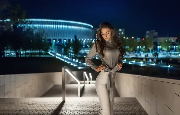 Wallpaper night, model, pretty, pose, A Diakov George for mobile and ...