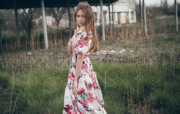 Wallpaper hair, Girl, dress, shoulders for mobile and desktop, section ...