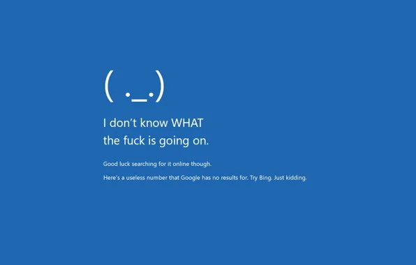 Wallpaper Windows, blue, error, humor, Windows 10 for mobile and ...