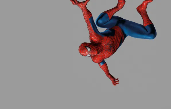 Wallpaper grey background, comics, spider-man for mobile and desktop ...