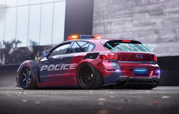 Wallpaper Car, Police, Stance, Rear, QOROS 3 for mobile and desktop ...
