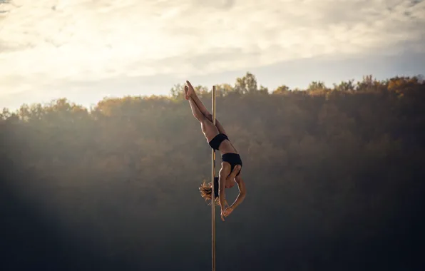 Wallpaper dance, pole, acrobatics, Chris Silya, not a strip for mobile ...