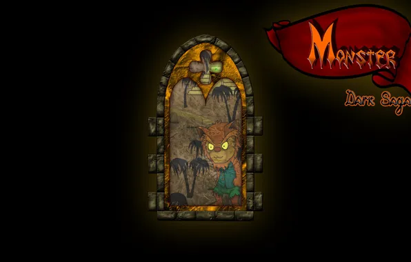 Wallpaper wolf, games, wolf, Monster Dark Saga, three in a row for ...